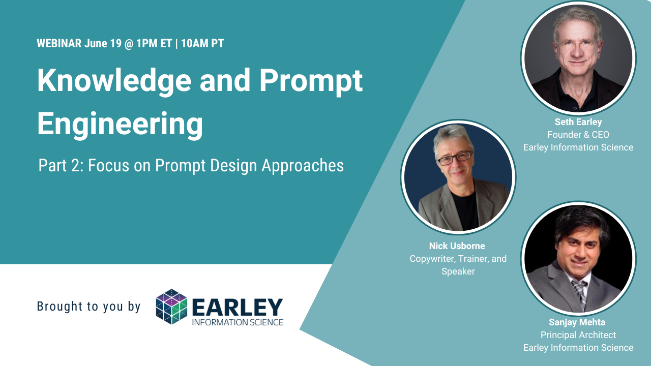 Webinar Recording - Knowledge and Prompt Engineering Part 2 Focus on Prompt Design Approaches